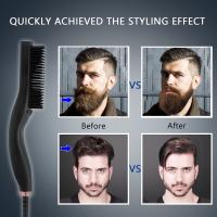 China Black PTC Heating 4 Temperatures Ceramic Beard Brush for sale