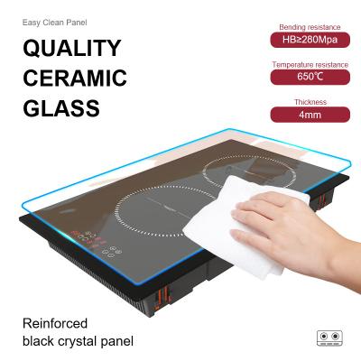 China Built In Electric Induction Hobs Touch Control  2800W With 2 Zone for sale