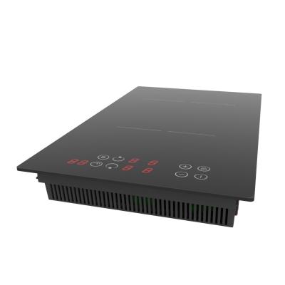 中国 ブリッジゾーン ダブルインダクションホブ 5500W タッチコントロール 隠された 販売のため