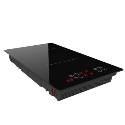 中国 ブリッジゾーン ダブルインダクションホブ 5500W タッチコントロール 隠された 販売のため
