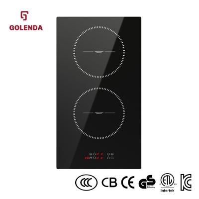 China Bridge Zone Double Induction Hob 5500W  Touch Control Hidden for sale