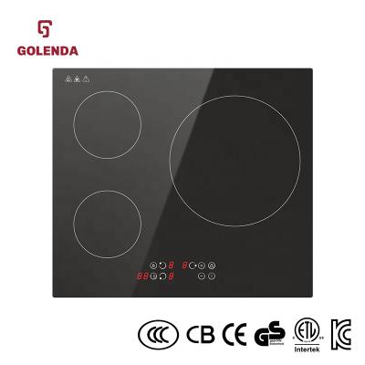 Cina Elegante cucina a induzione ad alta efficienza energetica, cucina a induzione a controllo tattile a 3 zone in vendita