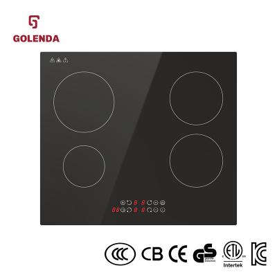 China Heating Selection 4 Burner Electric Cooktops , Induction Hob Cooker 7000W for sale