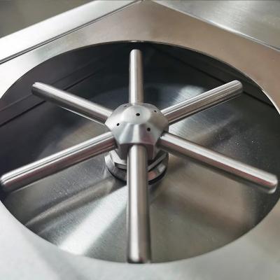 Cina Pioggia Ss Vaso Acciaio inossidabile Sink Basin Wash PVD Trattamento di superficie nera in vendita