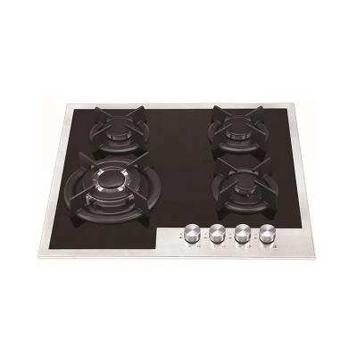 Cina Cucina in vetro con porta a gas Smart Cooktop 4 Burner per la casa in vendita