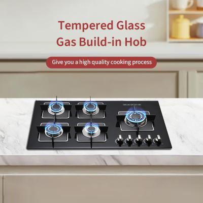 Cina Cucina in vetro con porta a gas Smart Cooktop 4 Burner per la casa in vendita