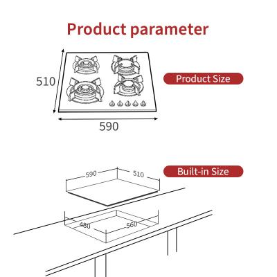 Cina Standard costruito in 5 stufe a gas bruciatore Oem Odm manopola di metallo in vendita