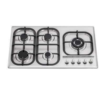 Cina pannello in acciaio inossidabile 5 bruciatore integrato in Hob multifunzione in vendita