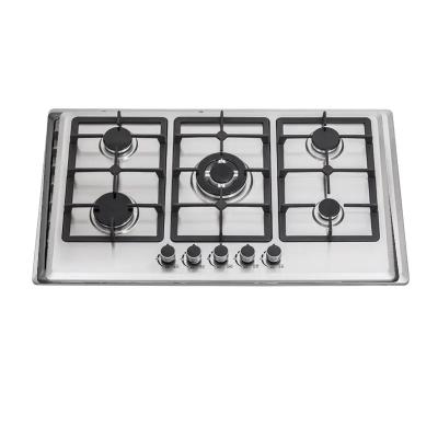 Cina pannello in acciaio inossidabile 5 bruciatore integrato in Hob multifunzione in vendita