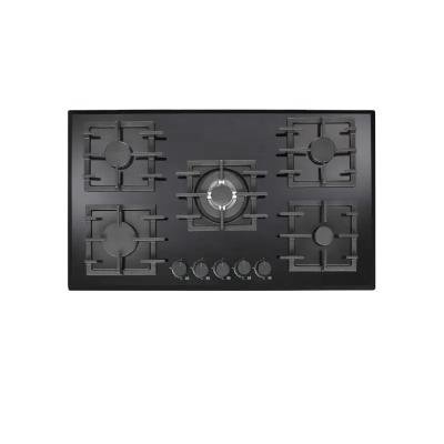 Cina Facile pulire 5 bruciatore gas hob top temperato vetro gas cucina in vendita