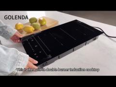 Electric Single 2000w Induction Cooker Hob Advanced  Crystal Glass Material