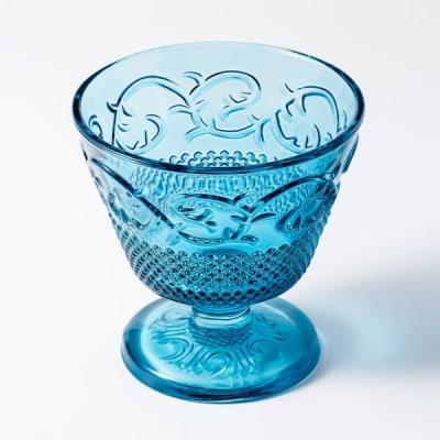 Cina Il servizio di vetro blu urgente 8oz lancia 230ml ha colorato Mini Glass Trifle Bowls in vendita
