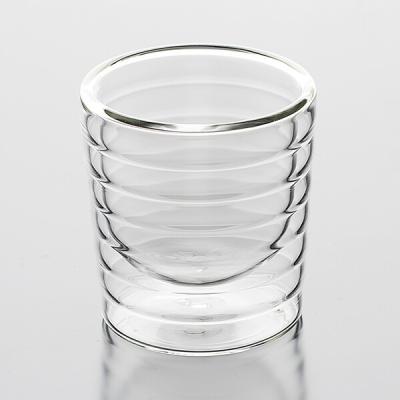 Cina La tazza doppia del bicchiere di Cortado di 5 once ha isolato la mano 142ml soffiata in vendita
