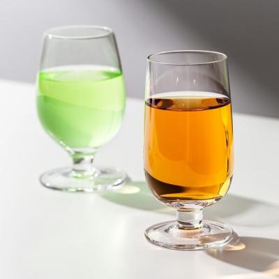 Cina Calici beventi di vetro 150ml dell'aeroplano 5 once piccoli brevi del gambo di vetro di vino in vendita