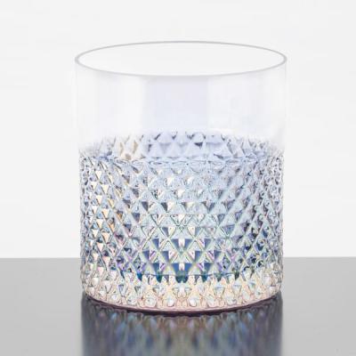 China Rainbow Coloured Highball Drinking Glasses 12 Oz 18 Oz Double Old Fashioned for sale