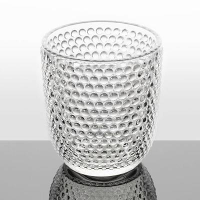 China 11 Oz Hobnail Embossed Drinking Glasses Tumblers Transparent 315ml Old Fashioned for sale