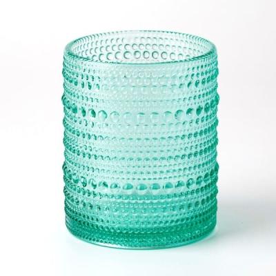 China Farbiger schwerer Jupiter Hobnail Drinking Glasses Tumblers 12 Unze-Maschine gedrückt zu verkaufen