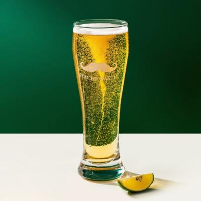 Cina Bocca alta fatta a mano 510ml di vetro di birra di 18Oz Pilsner chiara soffiata su misura in vendita