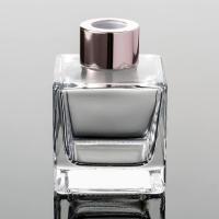 China Square Perfume Reed Diffuser Glass Bottles 100ML Machine Blown for sale