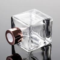 China Square Perfume Reed Diffuser Glass Bottles 100ML Machine Blown for sale