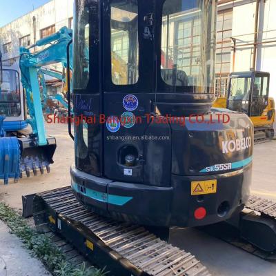 Cina Escavatori mini Kobelco SK55 usati con certificazione EPA/CE e peso operativo di 5 tonnellate in vendita