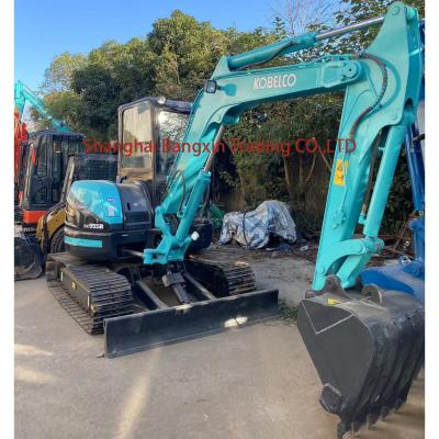 Cina Escavatori mini Kobelco SK55 usati con certificazione EPA/CE e peso operativo di 5 tonnellate in vendita