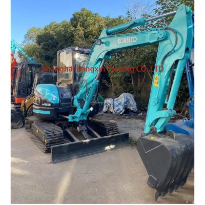 Cina Escavatori mini Kobelco SK55 usati con certificazione EPA/CE e peso operativo di 5 tonnellate in vendita