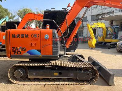 中国 使用済みヒタチZX70ミニ掘削機 EPA/CE認証と0.23m3バケット容量 販売のため