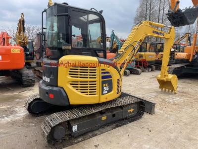 Китай 2020 Использованный Komatsu PC55MR мини экскаватор/капыльщик с ползучей ручкой со всеми функциями нормальный продается