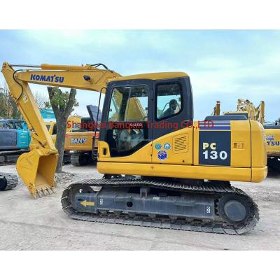 中国 日本から輸入されたコマツーPC130-7掘削機 13トン 600作業時間 0.6バケツ容量 販売のため