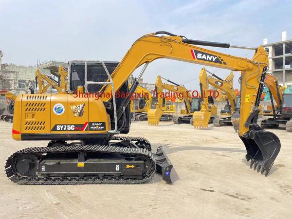 Quality 90% Sany SY75 Excavator Working Performance with Strong Power and Hydraulic for sale