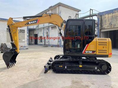 Cina 2022 Sany SY75 Used Crawler Excavator in ottime condizioni con capacità di 0.27 secchi in vendita