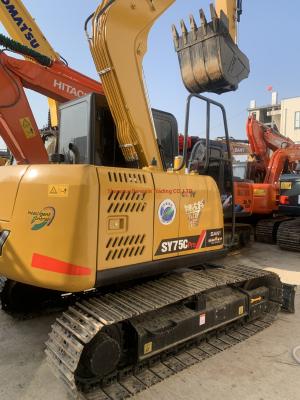 Cina 40 kw Sany SY75 di seconda mano scavatore da strisciatore quasi pronto per l'acquisto rapido in vendita