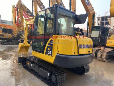 Cina Buone condizioni Usato Komatsu PC56 Escavatore a trascinatore Tutte le funzioni normali 7 giorni consegna in vendita
