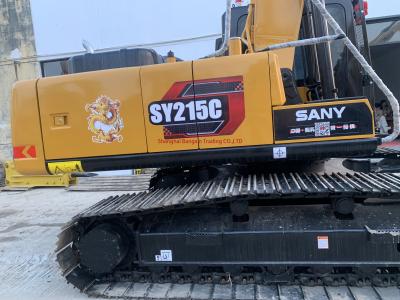 Cina Global Used Excavator Sany SY215 Machinery 21ton con cilindro idraulico originale in vendita