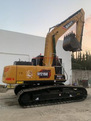 Cina Global Used Excavator Sany SY215 Machinery 21ton con cilindro idraulico originale in vendita