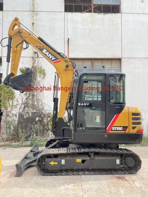 Cina Sany SY55C Used Excavator Global con cilindro idraulico originale e 76KW di potenza in vendita