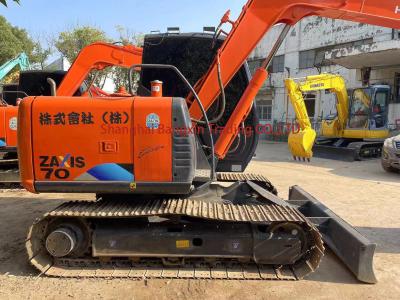Cina Buona condizione mini escavatore usato Hitachi ZX70 da 7 tonnellate con spedizione gratuita nel 2023 in vendita