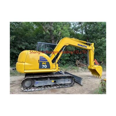 Китай Использованный экскаватор Komatsu PC70 с сертификацией EPA/CE и рабочей массой 7ТН продается