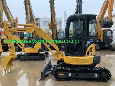 Cina 3500 KG mini escavatore Komatsu PC35 usato con spedizione gratuita e alta produttività in vendita