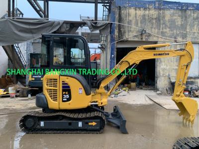 Cina 3500 KG mini escavatore Komatsu PC35 usato con spedizione gratuita e alta produttività in vendita
