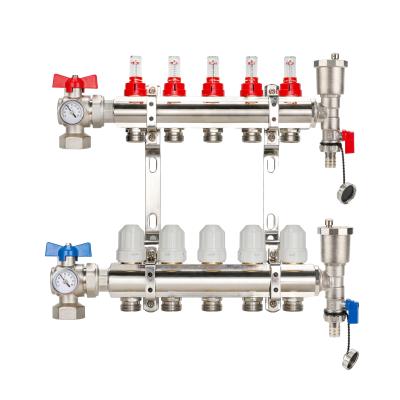 China DR-1401B Brass Manifold for Precise Temperature Control in Underfloor Radiant Heating for sale