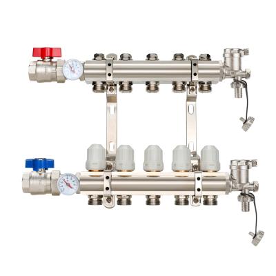 China Modern Design Brass Manifolds for Radiant Floor Heating Distribution System DR-1411D for sale