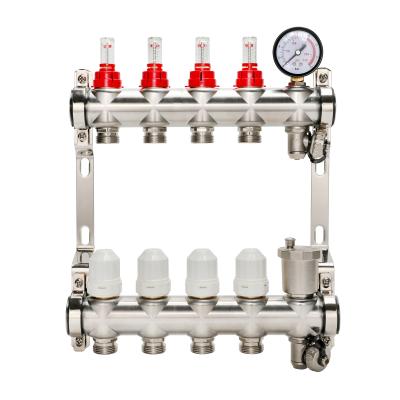 China Flexible Under Floor Heating System with Stainless Steel Manifolds and Flowmeter for sale