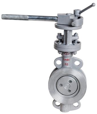 China 4 Inch Carbon Steel Butterfly Valve Wafer End Connection High Intensity Disc for sale