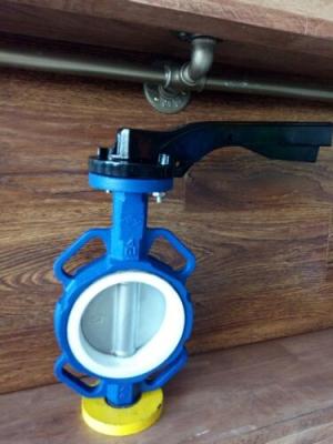 China Small Wafer Butterfly Valve Center Line Type Low Friction Body Seat for sale