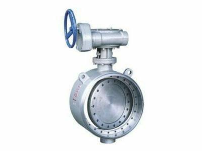 China Three Eccentric CF8 Cast Steel Butterfly Valve BW Type Worm Gear ANSI B16.10 for sale