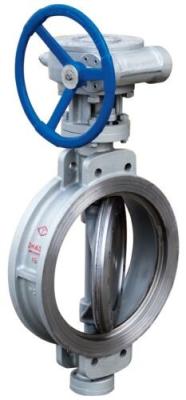 China Wafer Type Butterfly Valve End Connection Pneumatic Actuator DN300-DN800 for sale