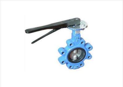 China DN 100 PN 16 Water Cast Steel Butterfly Valve SS Body Lever Operated EPDM Seat for sale