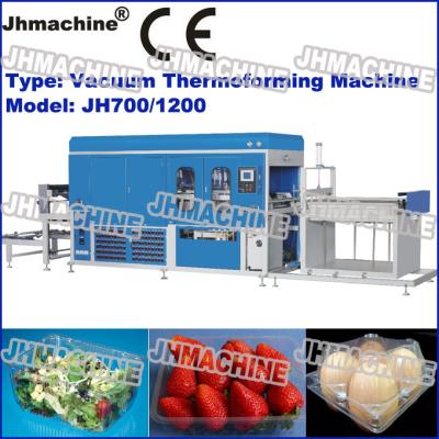 China Máquina plástica automática de Thermoforming del vacío de la hoja de la venta caliente PE para las bandejas de la fruta en venta